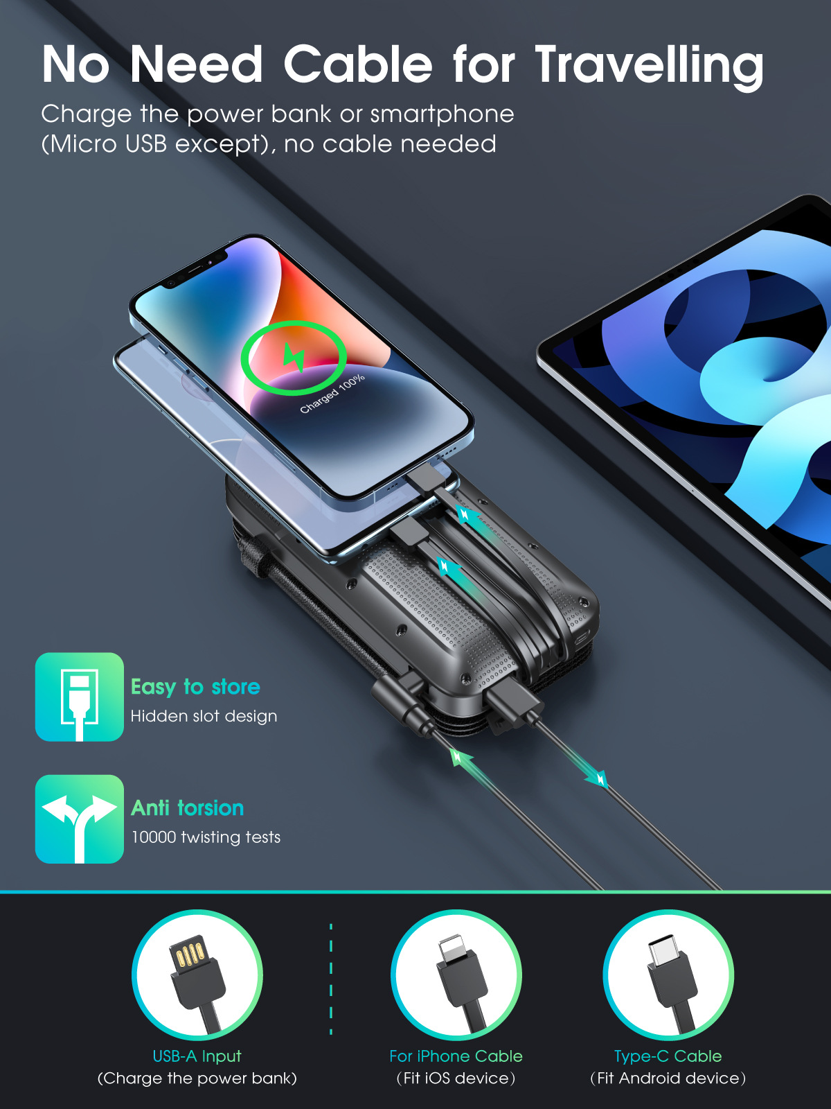 Folding Solar Power Bank
